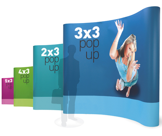Pop-Up Display curb 3D sau modularPop-Up Display - Exclusive Print